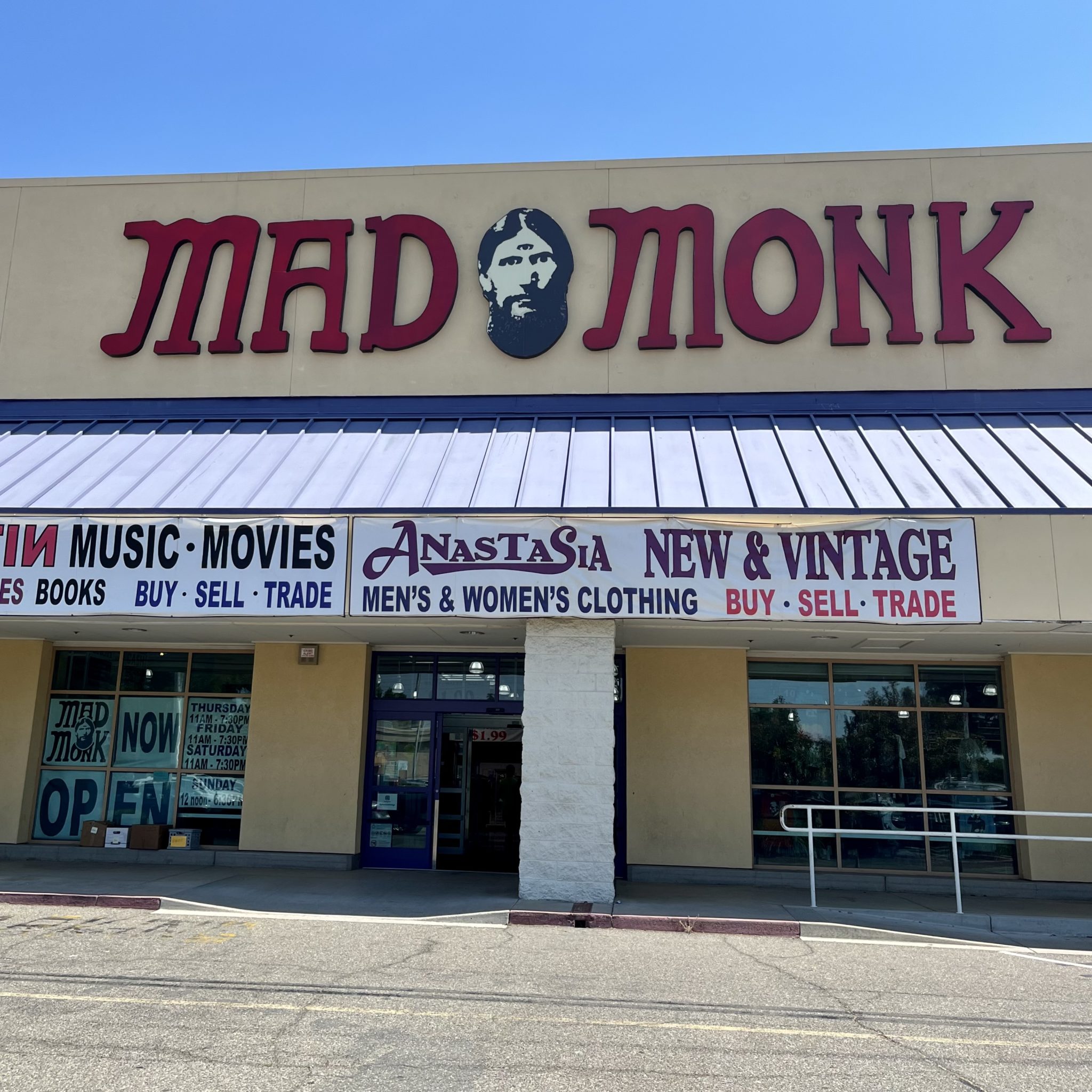 Shopping at Mad Monk in Modesto